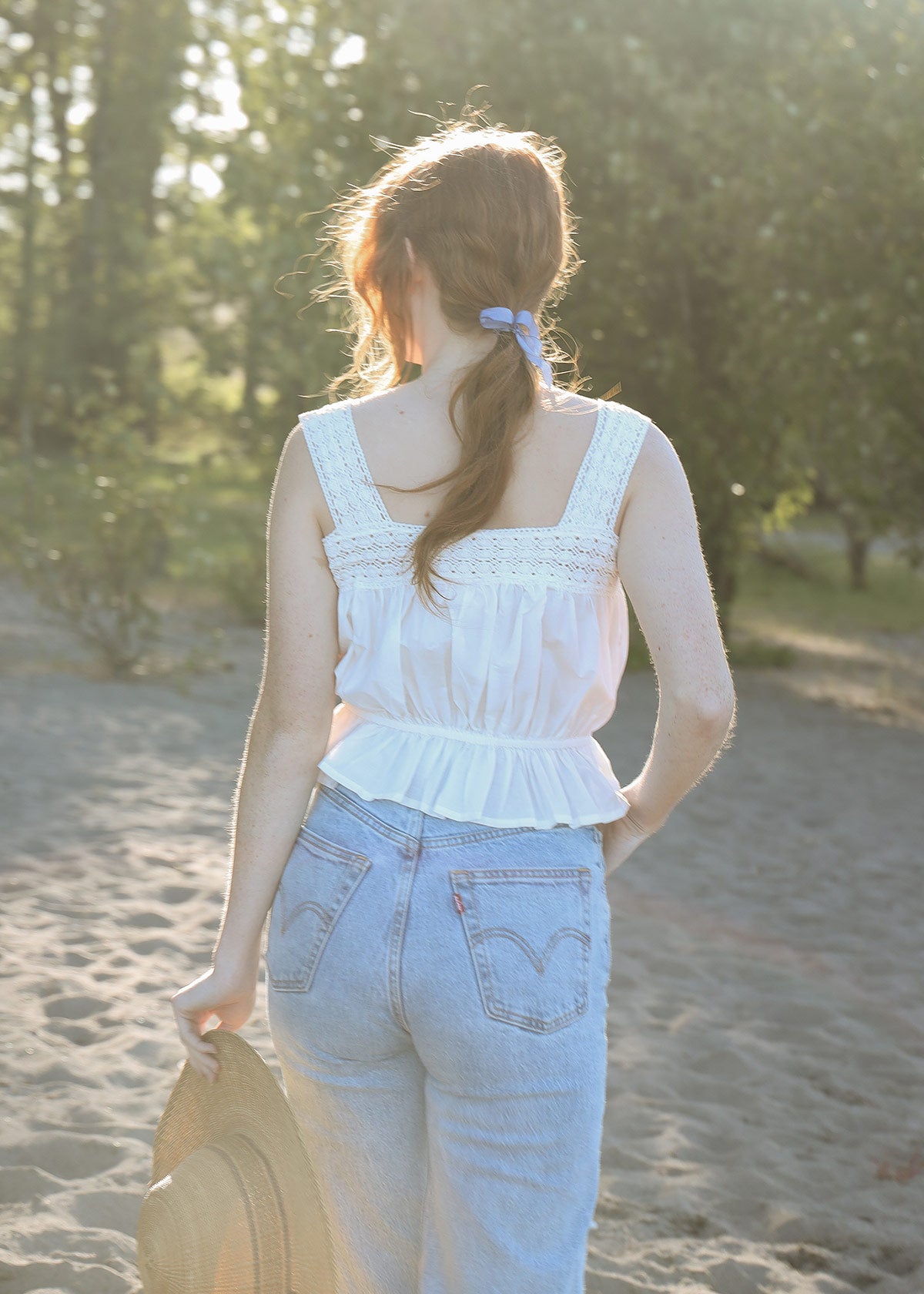 Atèlette Edwardian Inspired Cotton Peplum Camisole - SIMONE ...